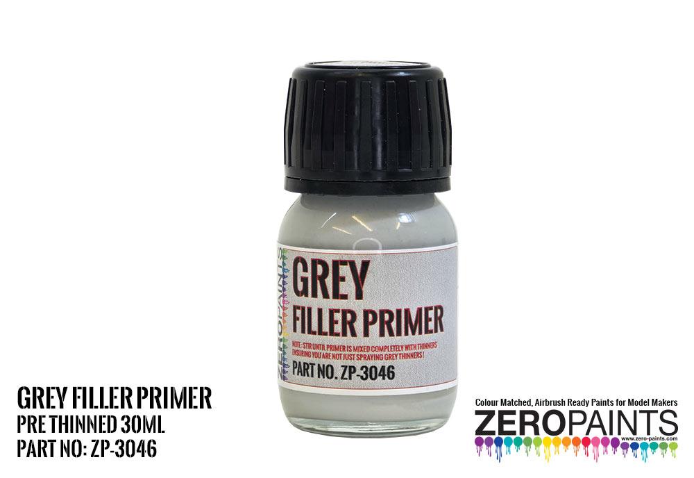 Airbrushing Grey Primer/Micro Filler 30ml | ZP-3046 | Zero Paints
