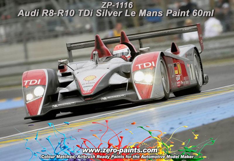 Audi R8-R10 TDi Silver Le Mans Paint 60ml | ZP-1116 | Zero Paints