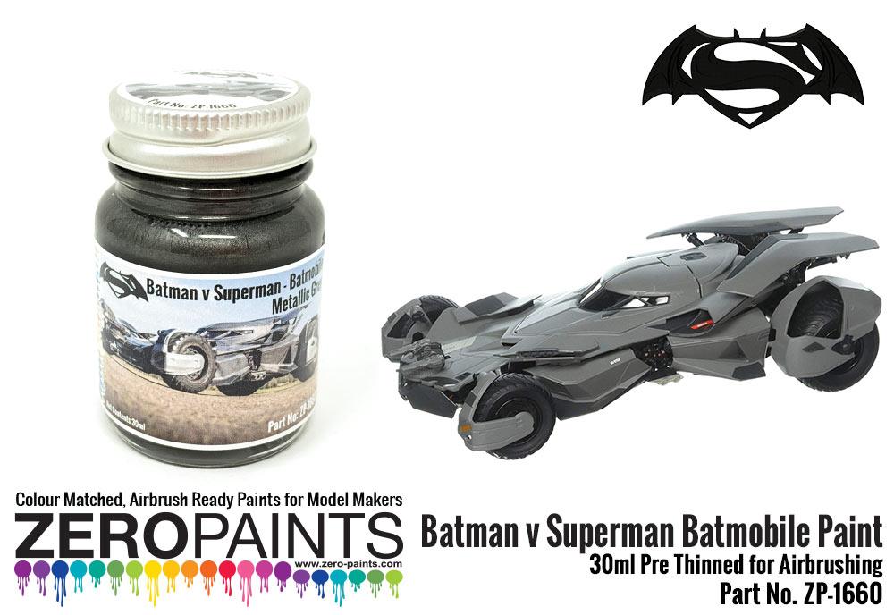 Batman v Superman Batmobile Metallic Grey Paint - 30ml | ZP-1661 | Zero ...