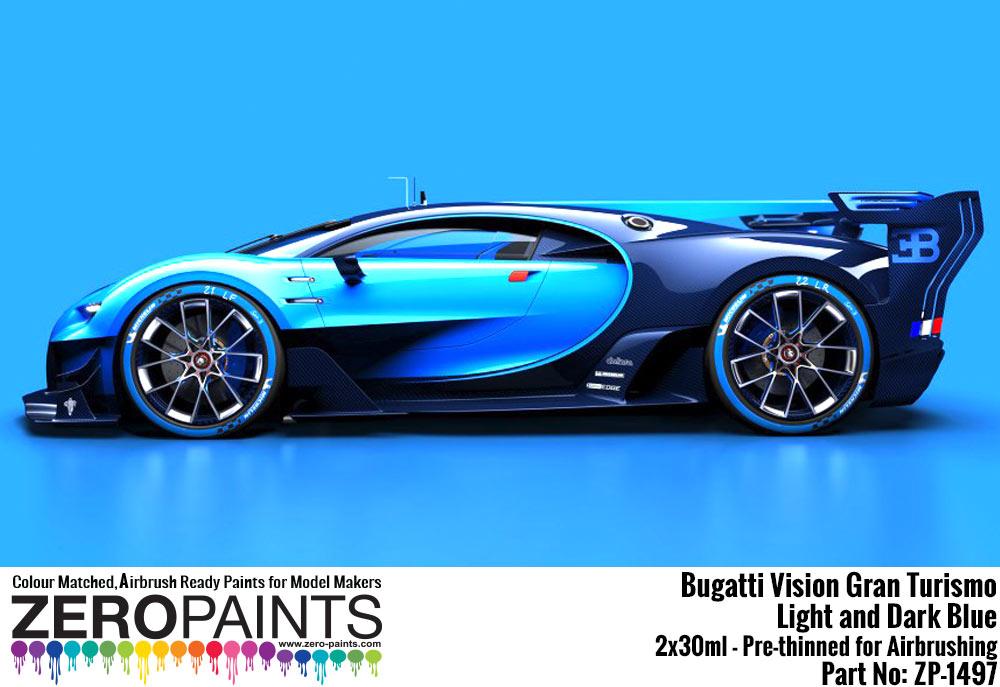 Bugatti Vision Gran Turismo - Light and Dark Blue Paint Set 2x30ml | ZP ...