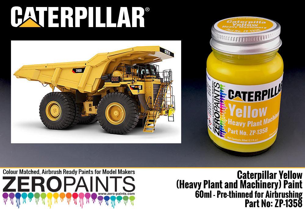Caterpillar Yellow Heavy Plant And Machinery Paint 60ml ZP 1358 caterpillar-yellow-heavy-plant-and-machinery-paint-60ml-zp-1358