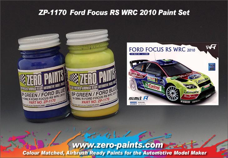 Ford Focus RS WRC 2010 Paint Set for Simil'R Kit 2x30ml | ZP-1170 ...