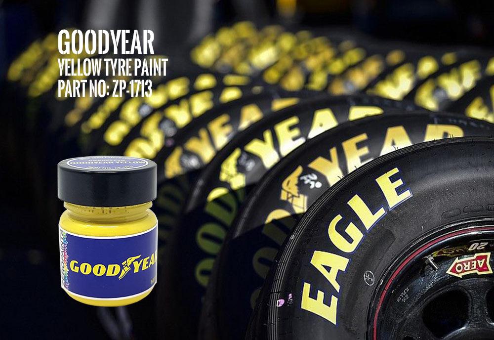 Goodyear Yellow Tyre Paint 30ml | ZP-1713 | Zero Paints