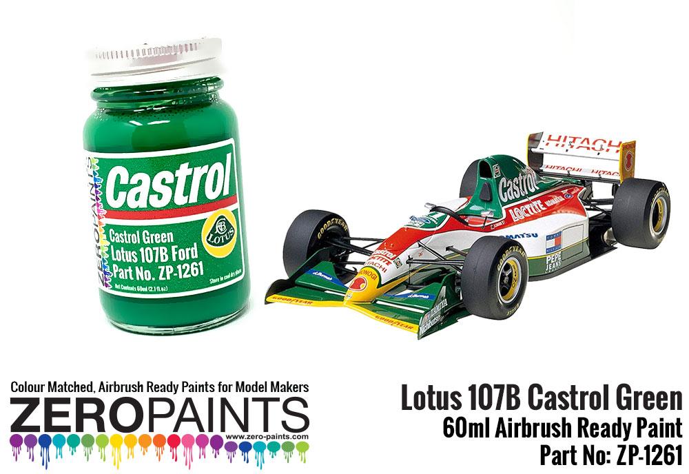 Lotus 107B Castrol Green Paint 60ml | ZP-1261 | Zero Paints