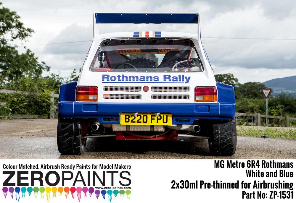 MG Metro 6R4 Rothmans - White and Blue Paint Set 2x30ml | ZP-1531 ...