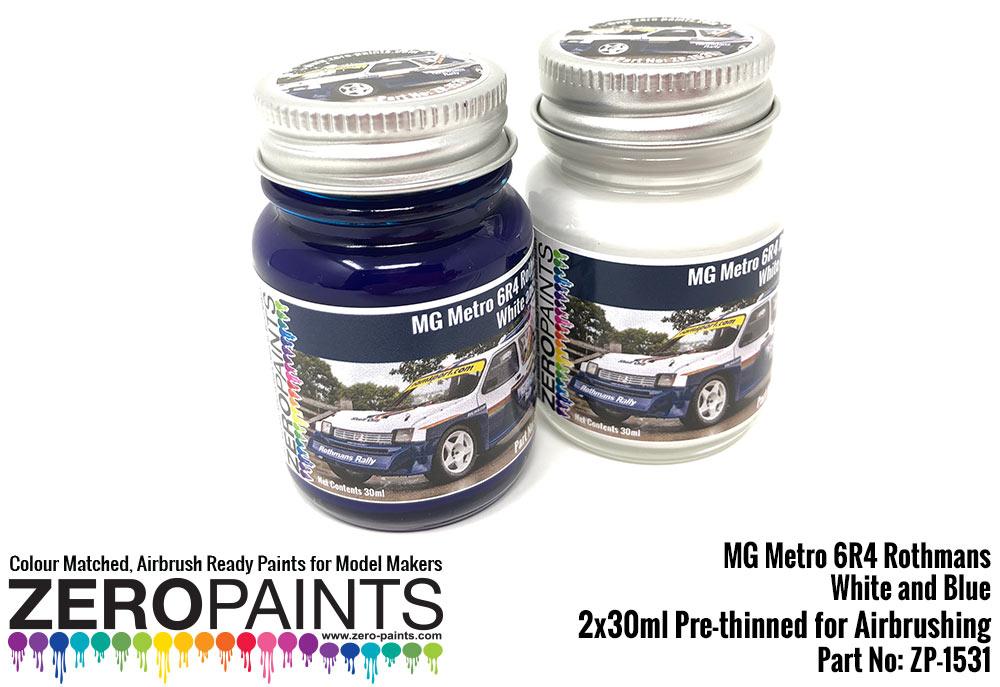 MG Metro 6R4 Rothmans - White and Blue Paint Set 2x30ml | ZP-1531 ...
