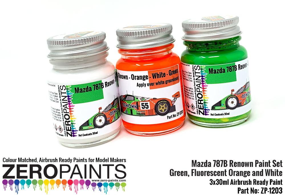 Mazda 787B Renown Paint Set - 3x30ml | ZP-1203 | Zero Paints