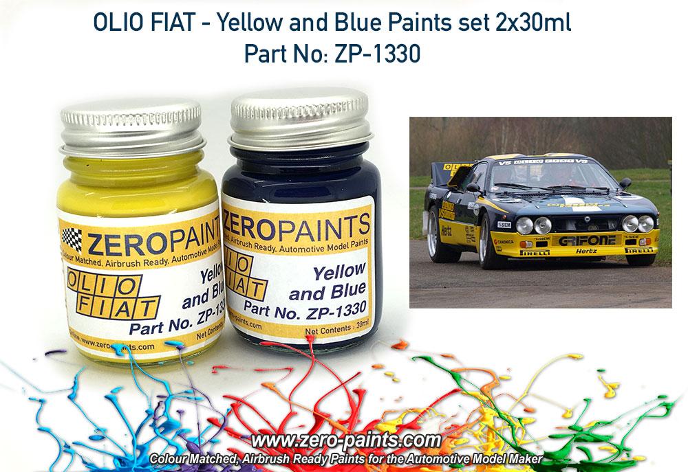 Olio Fiat - Yellow and Blue Paint Set 2x30ml | ZP-1330 | Zero Paints