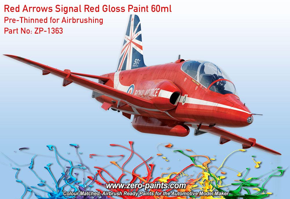 Red Arrows - Signal Red Gloss Paint 60ml | ZP-1363 | Zero Paints