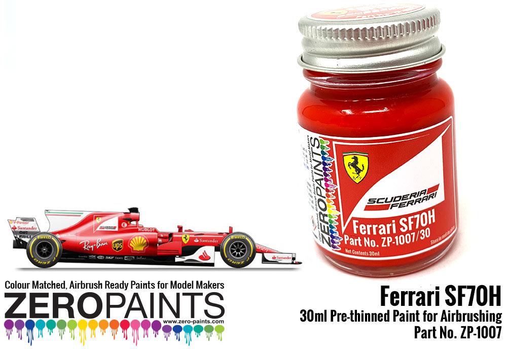 Ferrari SF70H (2017 Formula One) Red Paint 30ml | ZP-1007/30 | Zero Paints