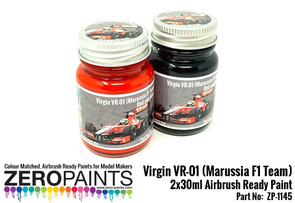 Virgin VR-01 (Marussia F1 Team) Paint Set 2x30ml | ZP-1145 | Zero Paints