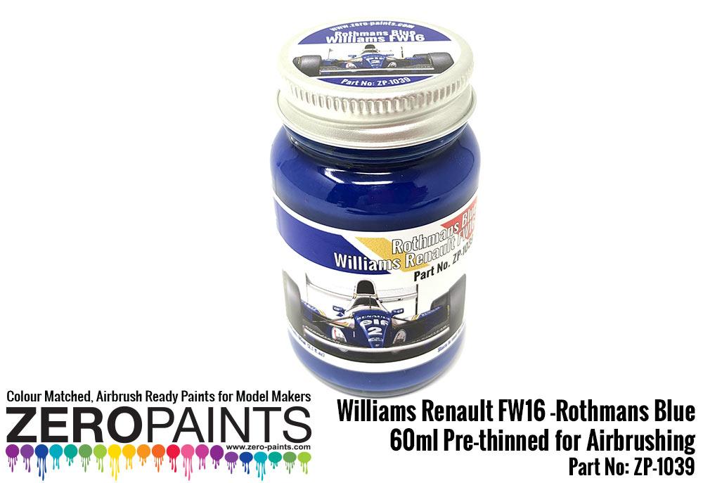 Williams FW16 Rothmans Blue Paint 60ml | ZP-1039 | Zero Paints