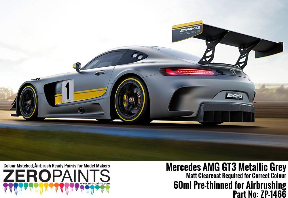 Mercedes AMG GT3 Metallic Grey (Matt) Paint 60ml | ZP-1466 | Zero Paints