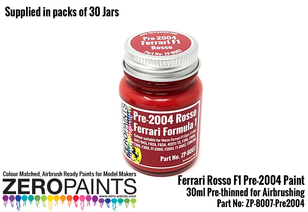 30ml Ferrari Rosso Formula 1 Pre-2004 | ZP-1007/30 | Zero Paints