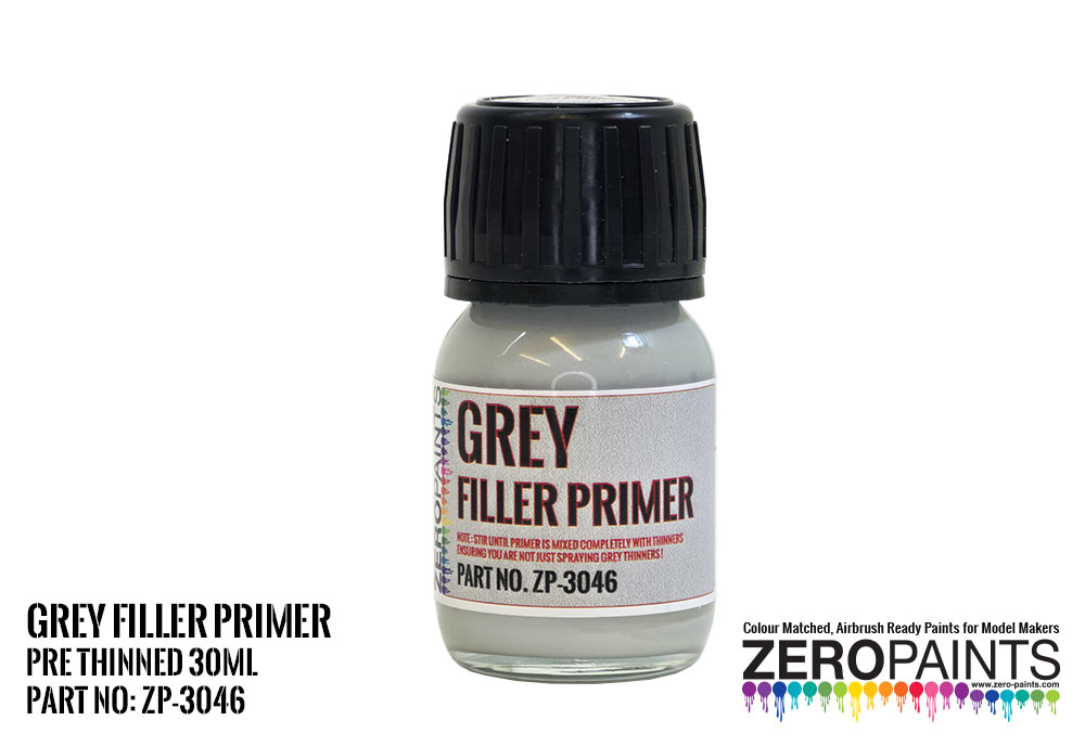 Airbrushing Grey Primer/Micro Filler 30ml | ZP-3046 | Zero Paints