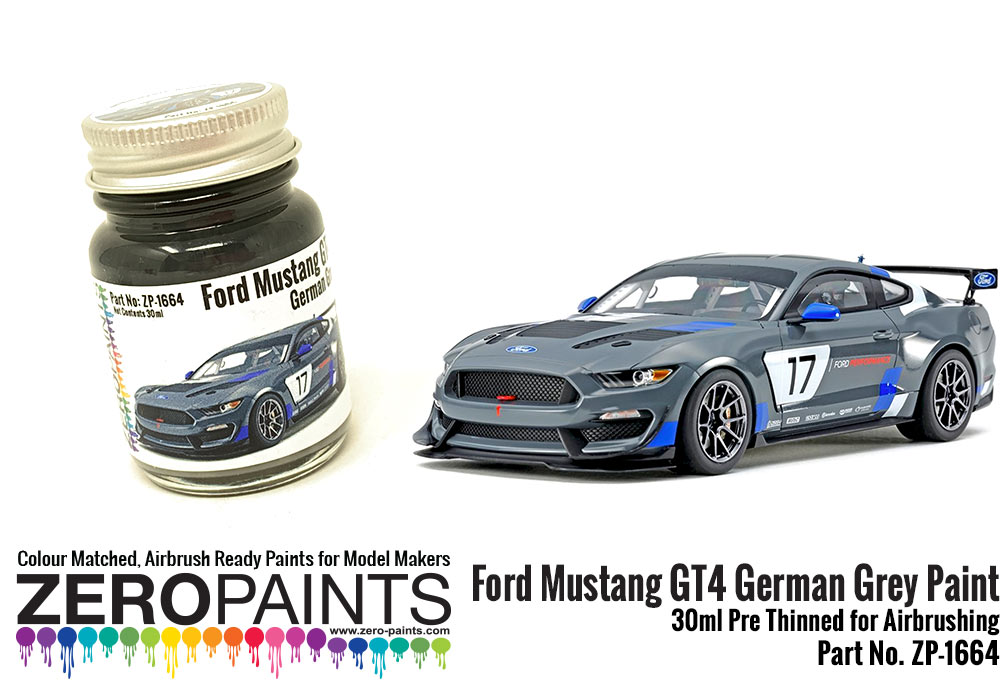 Ford Mustang GT4 German Grey Paint - 30ml | ZP-1664 | Zero Paints