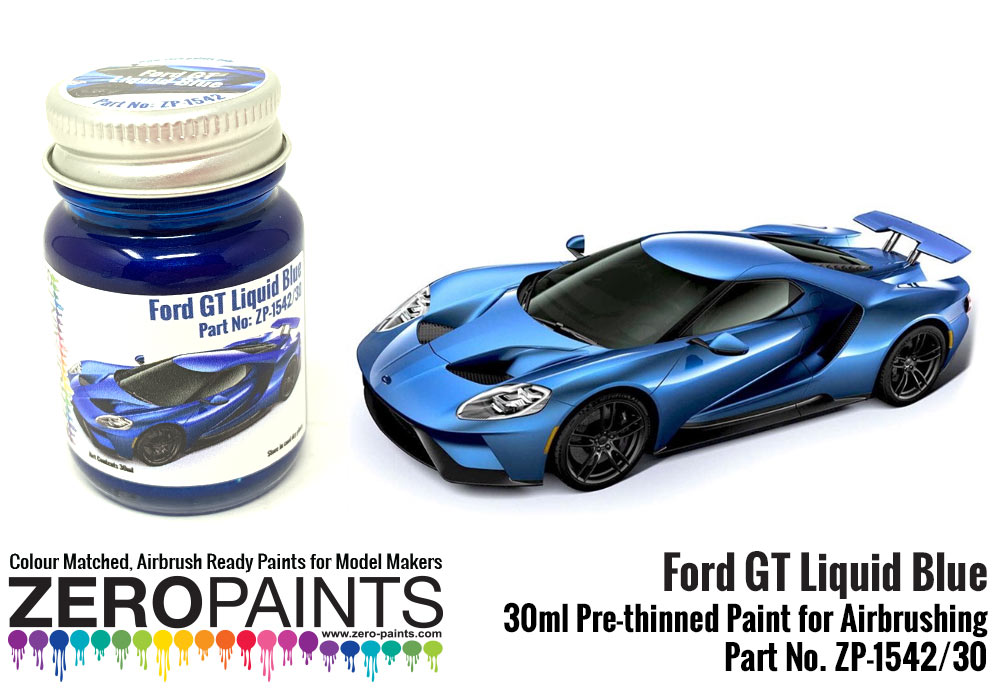 Ford GT Liquid Blue Paint 30ml | ZP-1542/30 | Zero Paints