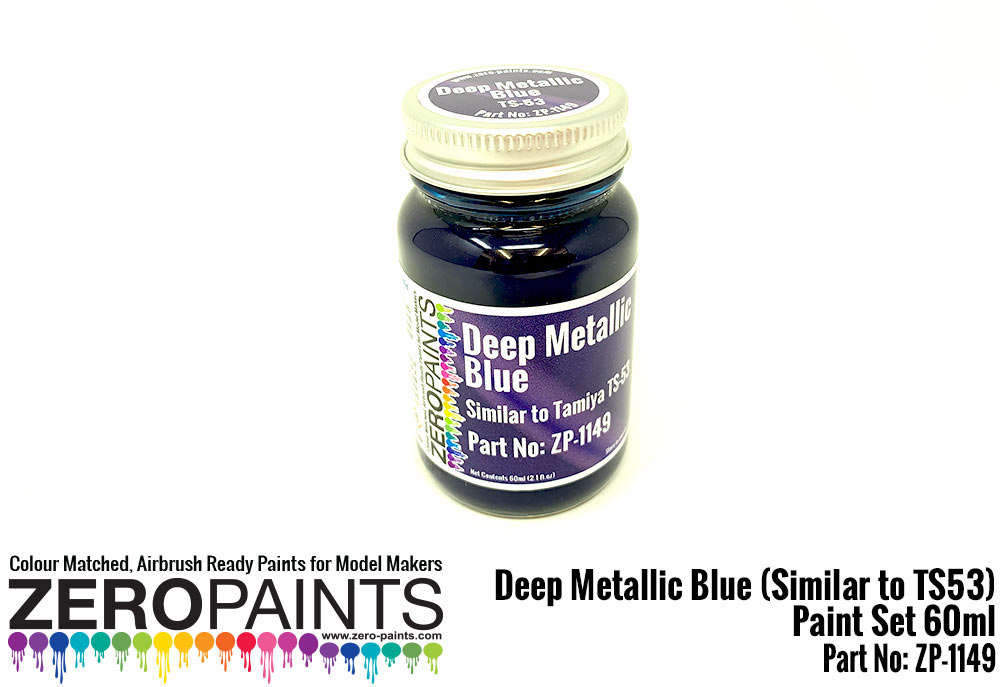 Deep Metallic Blue (Similar to TS53) Paint Set 60ml | ZP-1149 | Zero Paints