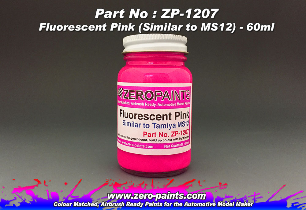 Fluorescent Pink Paint 60ml | ZP-1207 | Zero Paints