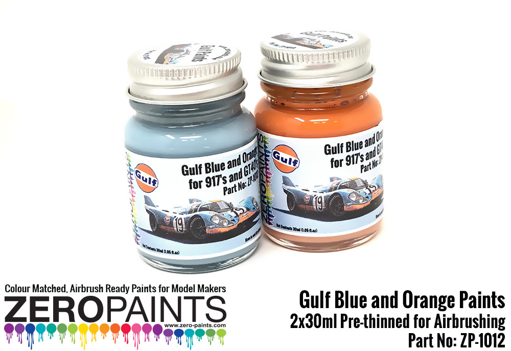 Gulf Blue and Orange Paints 2x30ml | ZP-1012 | Zero Paints