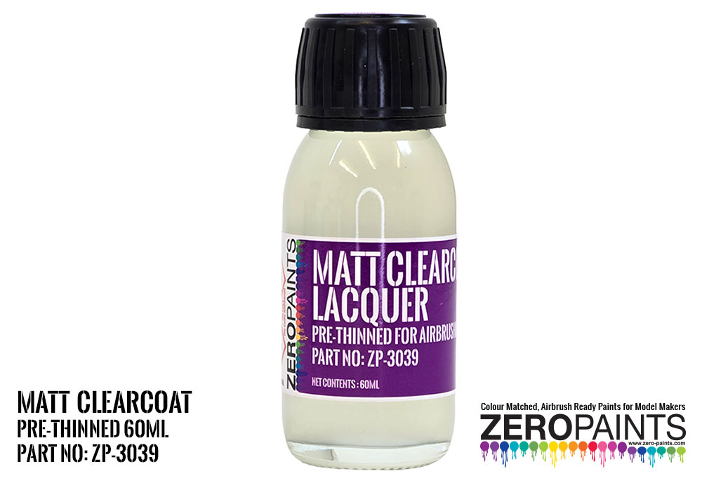 Matt Clearcoat Lacquer 60ml (Pre-Thinned for Airbrushing) | ZP-3039 ...