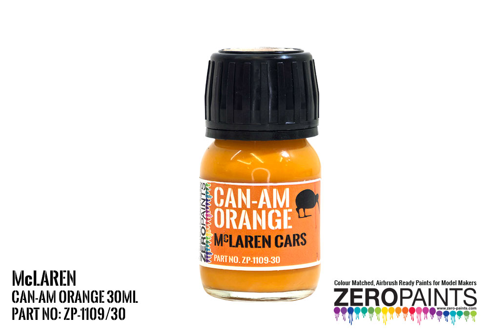 Can-Am Mclaren Orange Paint - 30ml (M8D) | ZP-1109/30 | Zero Paints
