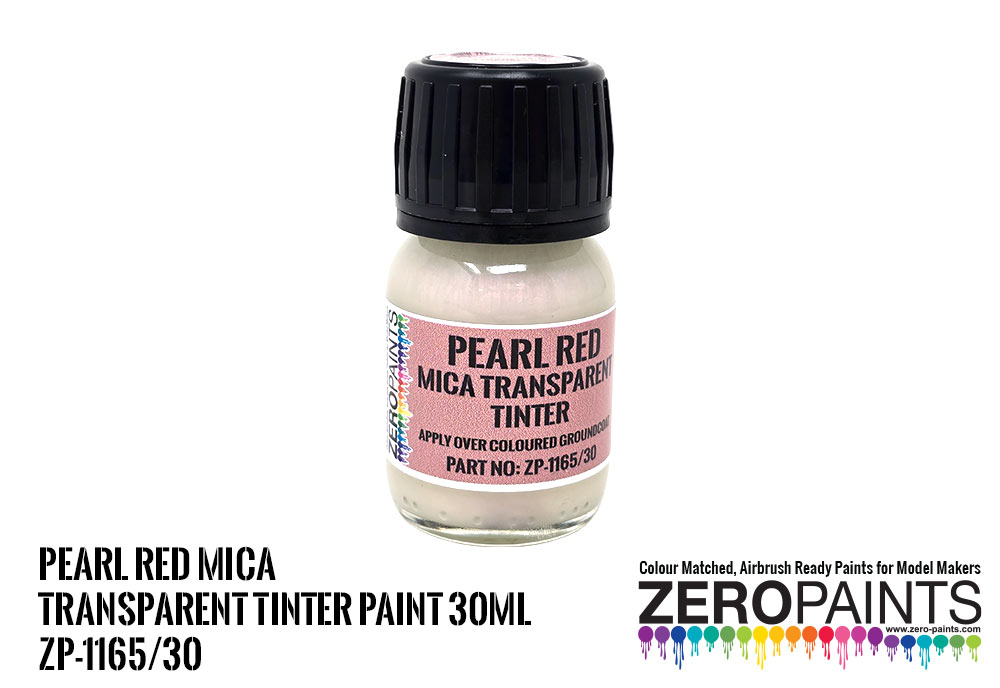 Mica Transparent Tinter Pearl Red 30ml | ZP-1165/30 | Zero Paints