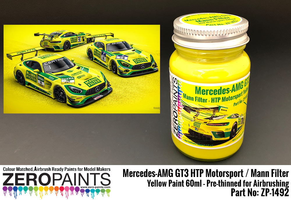 Mercedes-AMG GT3 HTP Motorsport / Mann Filter Yellow Paint 60ml | ZP ...