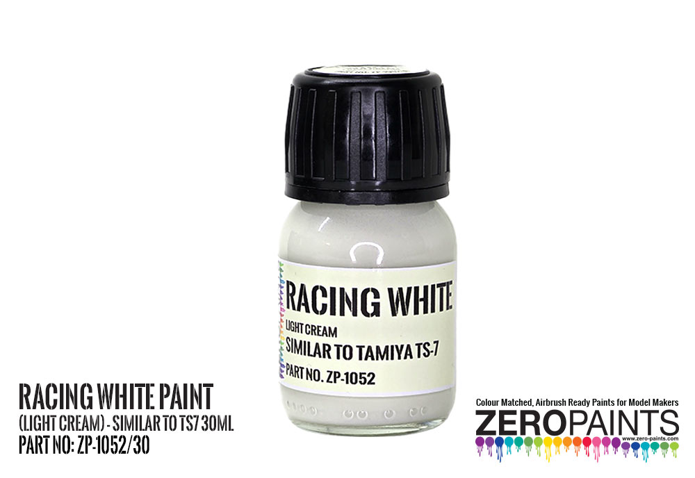Racing White Paint (Light Cream) - Similar to TS-7 30ml | ZP-1052/30 ...