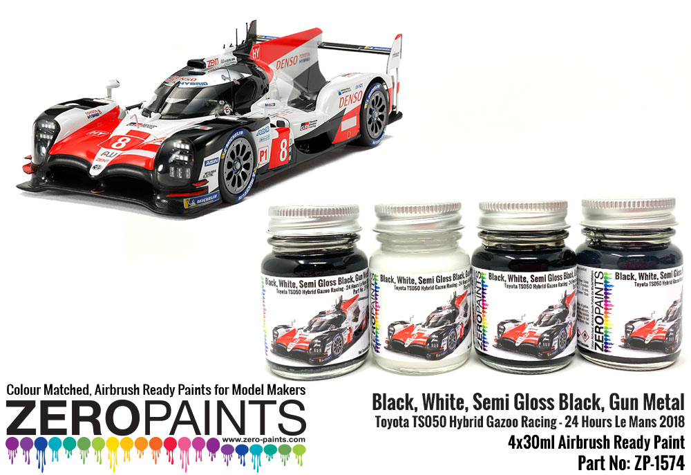 Toyota TS050 Hybrid Gazoo Racing Paint Set 4x30ml | ZP-1574 | Zero Paints