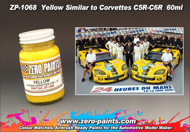 Yellow Paint for Corvettes C5R-C6R 60ml | ZP-1068 | Zero Paints